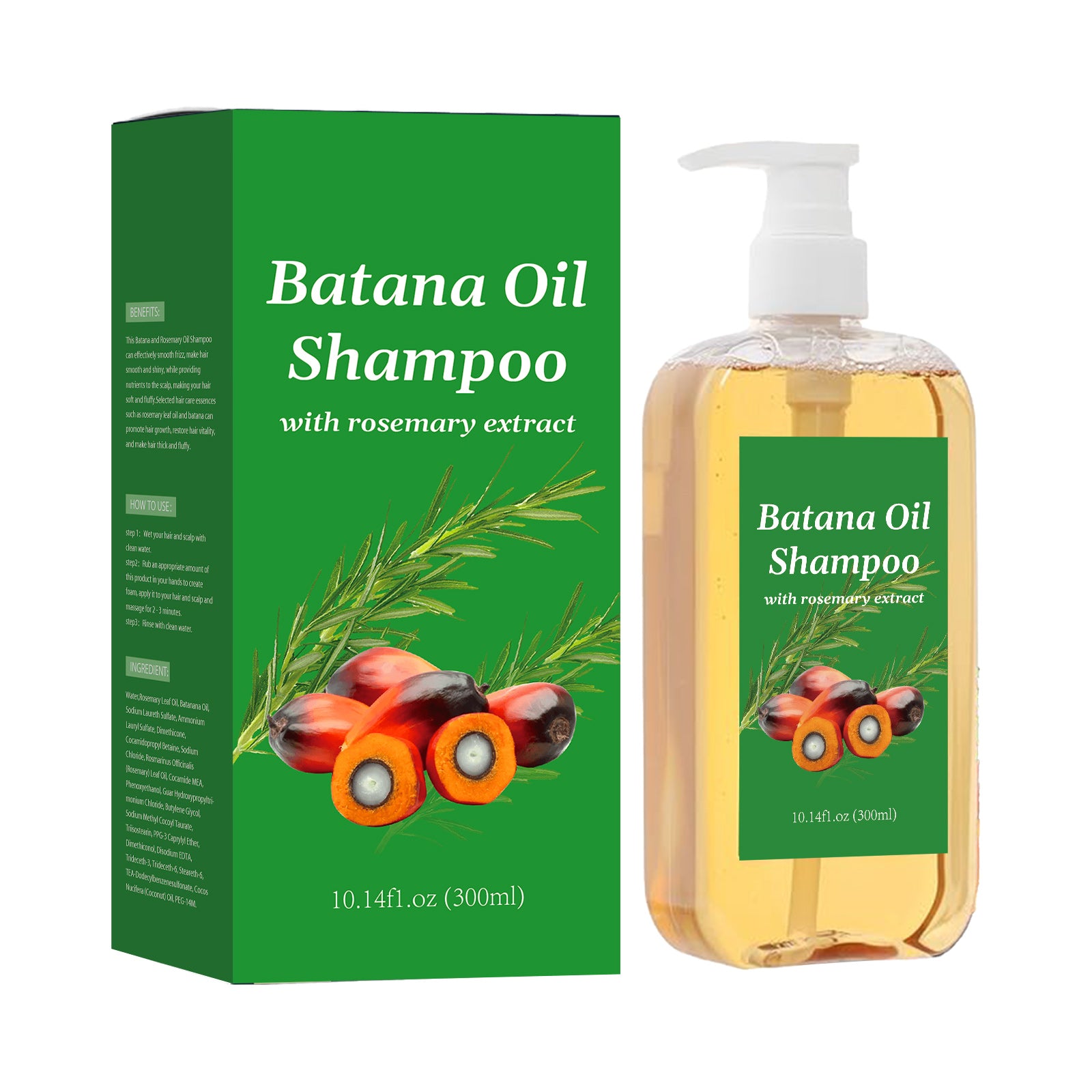 Batana Rosemary Oil Shampoo – OEM & Private Label Available – HaiyiBeauty