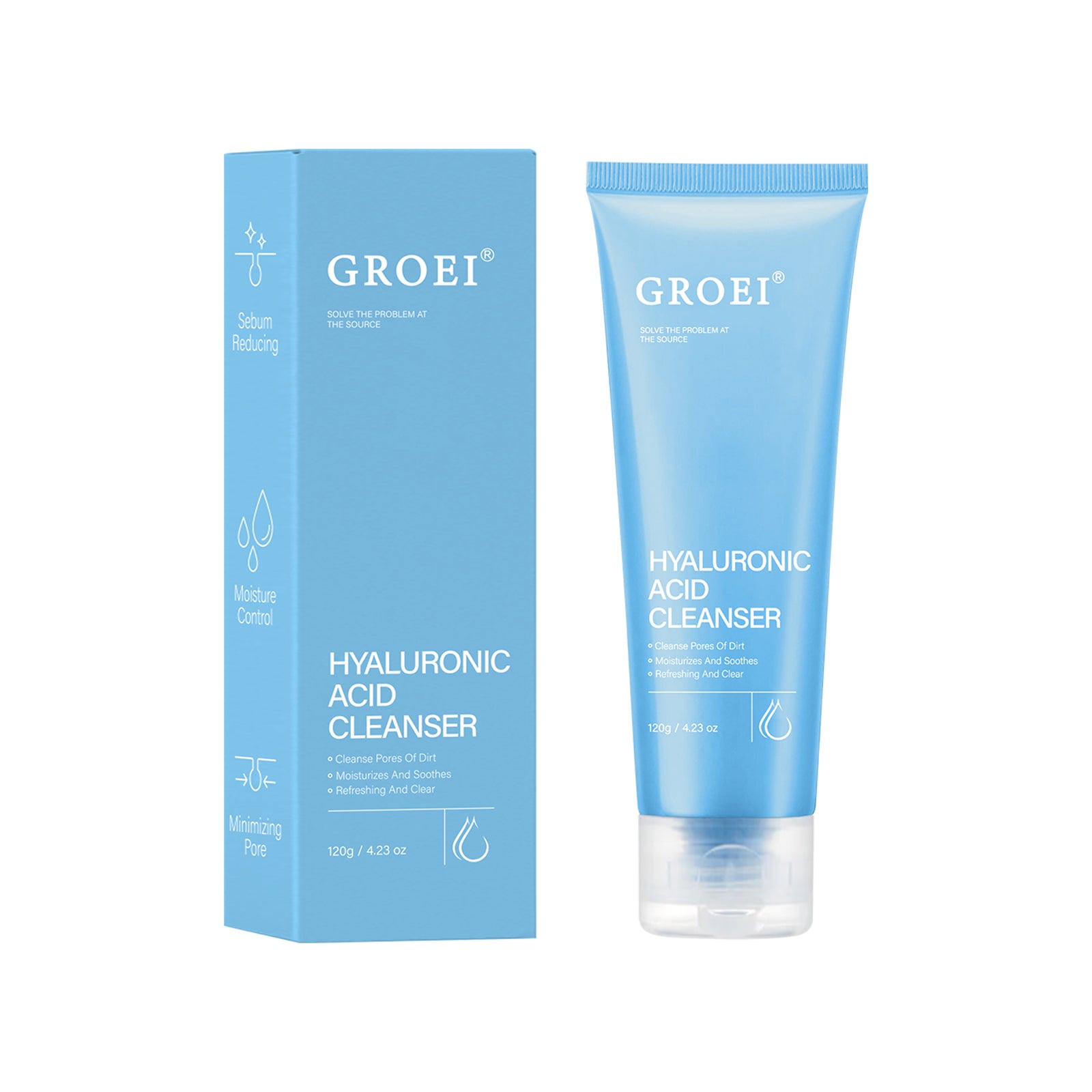 GROEI Hyaluronic Acid Cleanser – OEM & Private Label – HaiyiBeauty