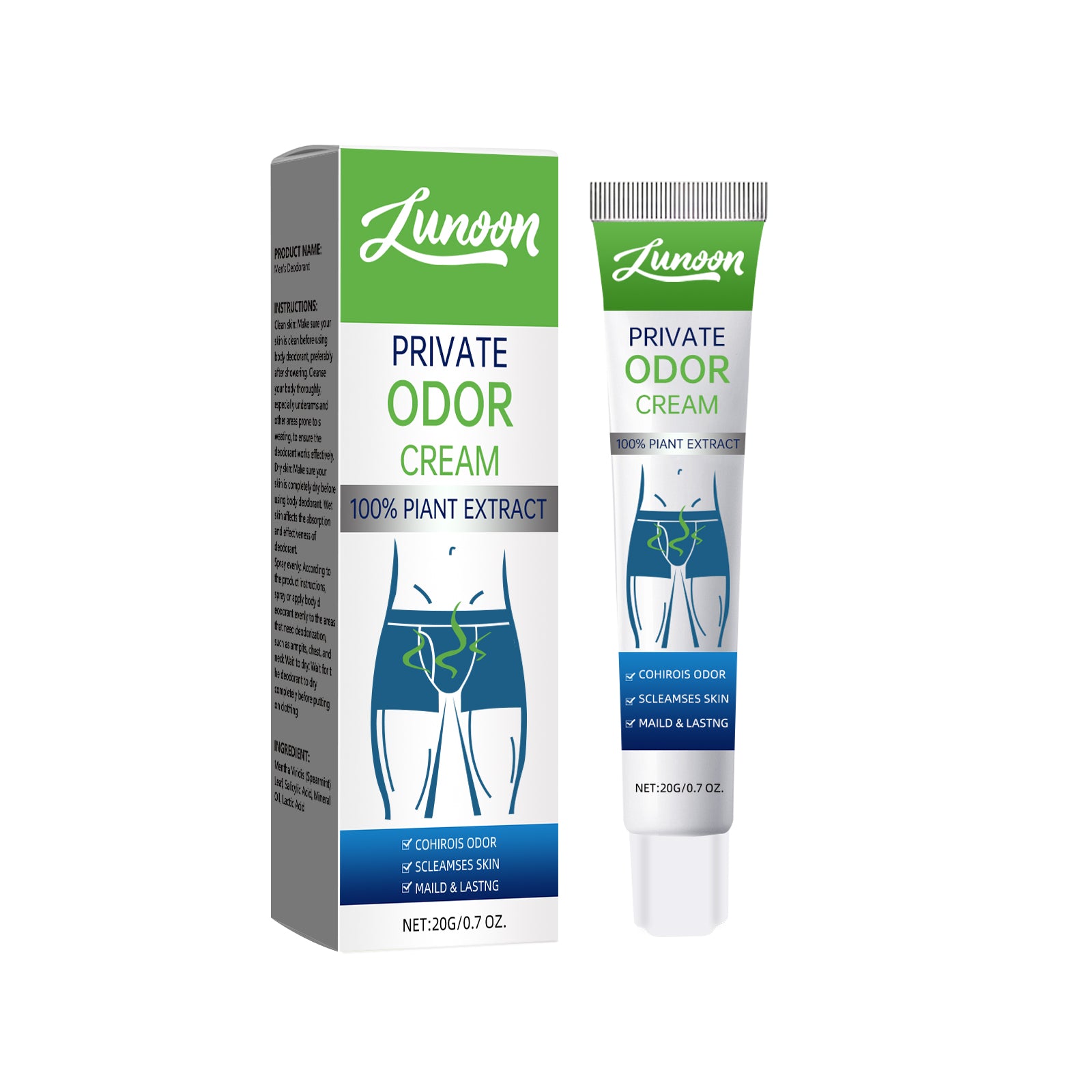 LUNOON Men's Private Deodorant Cream – OEM & Private Label – HaiyiBeauty